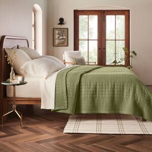 Hearth & Hand | Bedding | King Grid Stitch Quilt Green Hearth Hand With ...